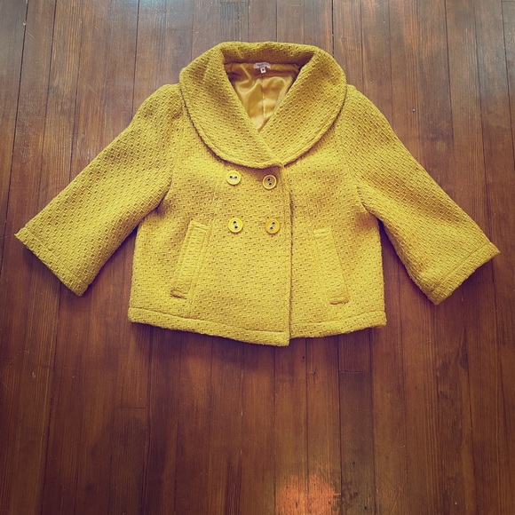 Jackets & Coats | Vintage Mustard Yellow Coat | Poshmark